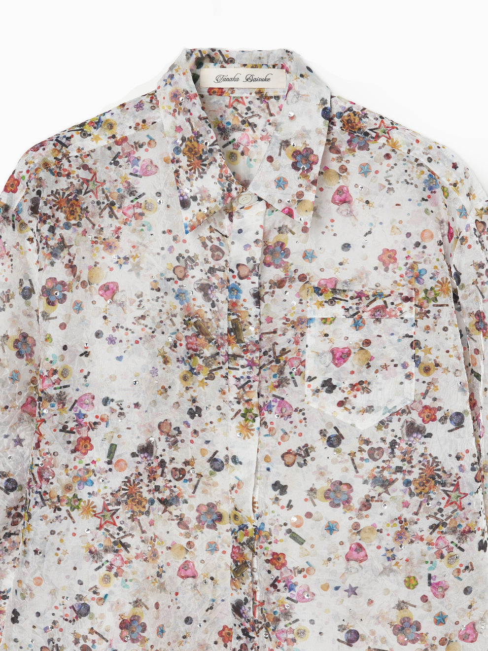 childhood spangle organzy shirt【Delivery in January 2026】 – tanakadaisuke