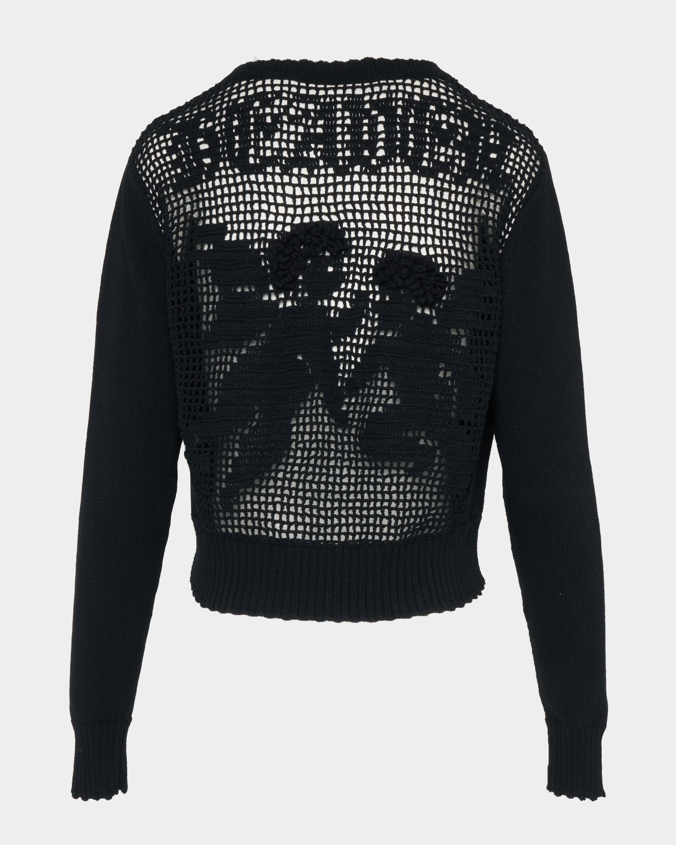 cupid in HEAVEN crochet knit cardigan Black【stock】 – tanakadaisuke