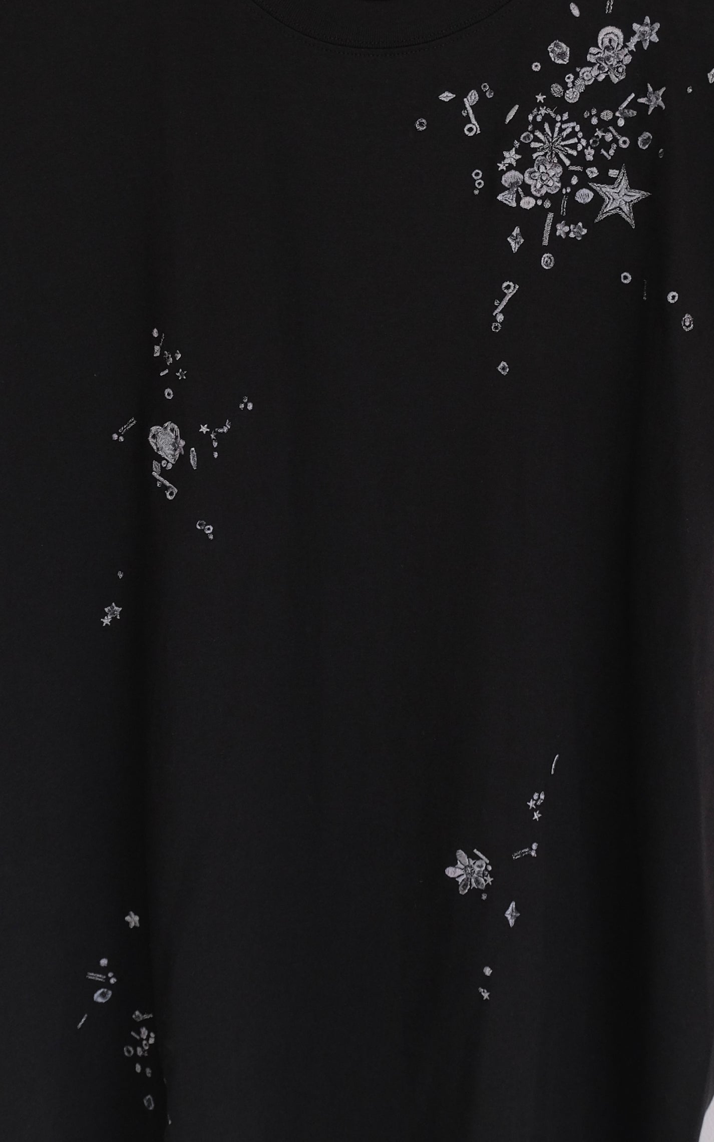 hearty childhood spangle T-shirt Black – tanakadaisuke